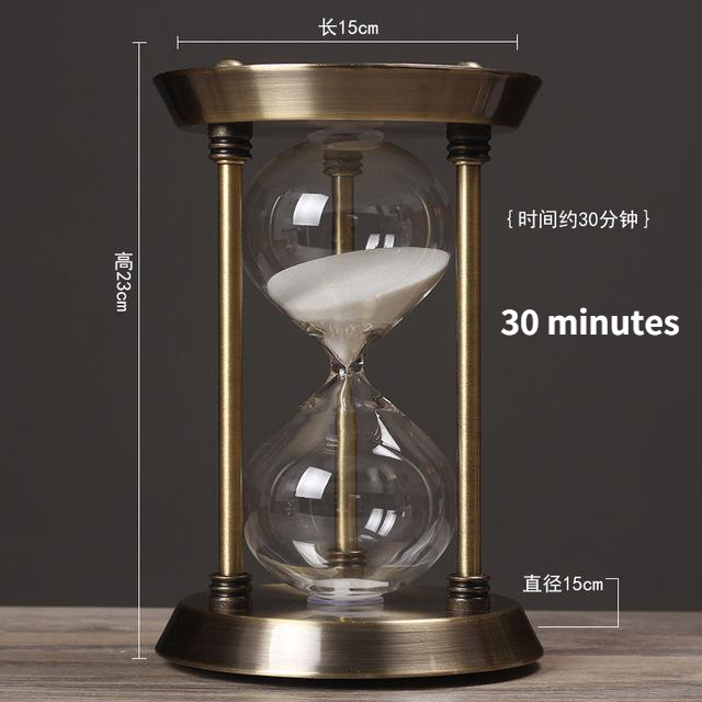 Retro Metal Hourglass Sand Timer Metal Hourglass S... – Grandado