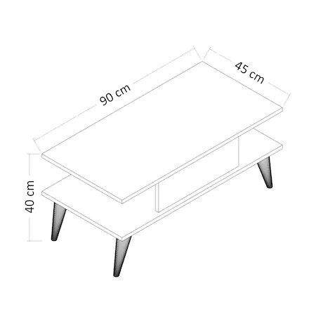 Beta Coffee Table White – Grandado