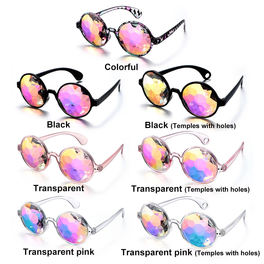 Kaleidoscope Glasses Rainbow Prism Diffraction Cry Vicedeal