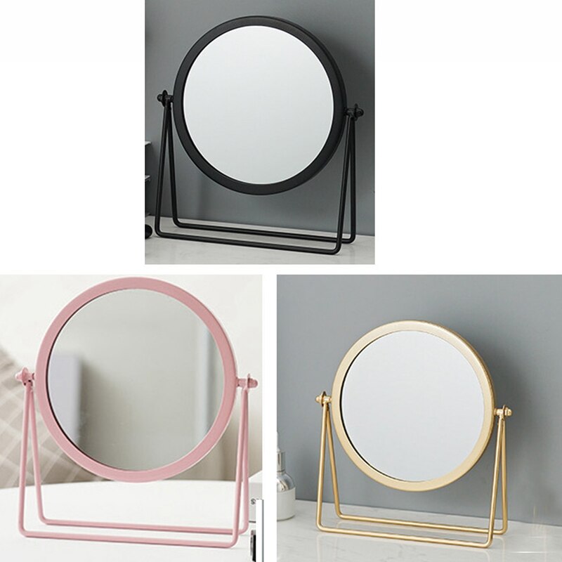 Metal Decorative Mirror Lady Desktop Makeup Mirror... – Grandado