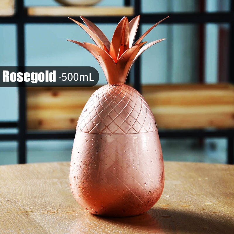 500Ml/18Oz Rvs Ananas Mok Creatieve Wijn Tumbler C... – Vicedeal