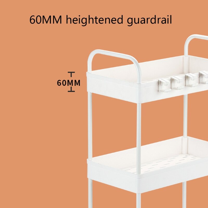 2022 Rolling Storage Cart 3/4 Tier Mobile Shelving... – Grandado