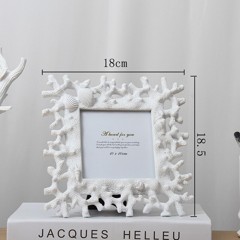 Coral Photo Frame Shell Conch Frames for Pictures ... – Grandado
