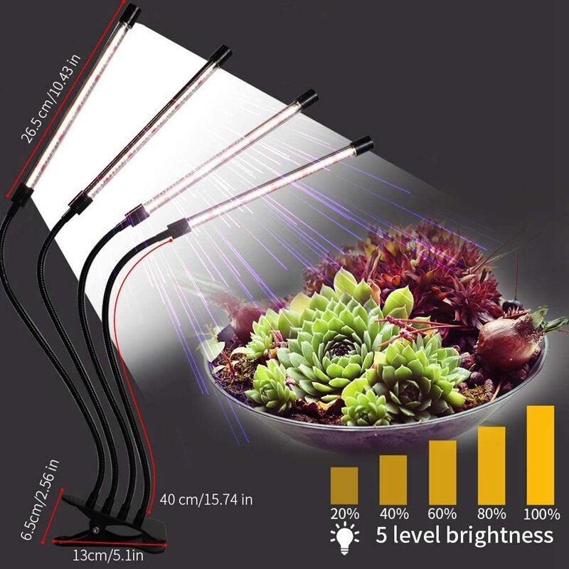 Usb led inomhus odlingsljus , 80w fullspektrum fyt... – Grandado