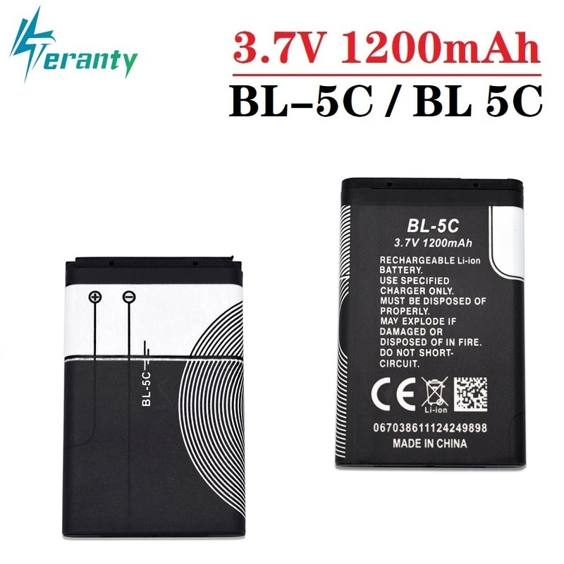 1-10Pcs 1200mAh BL-5C BL5C BL 5C Replacement Li-io... – Grandado
