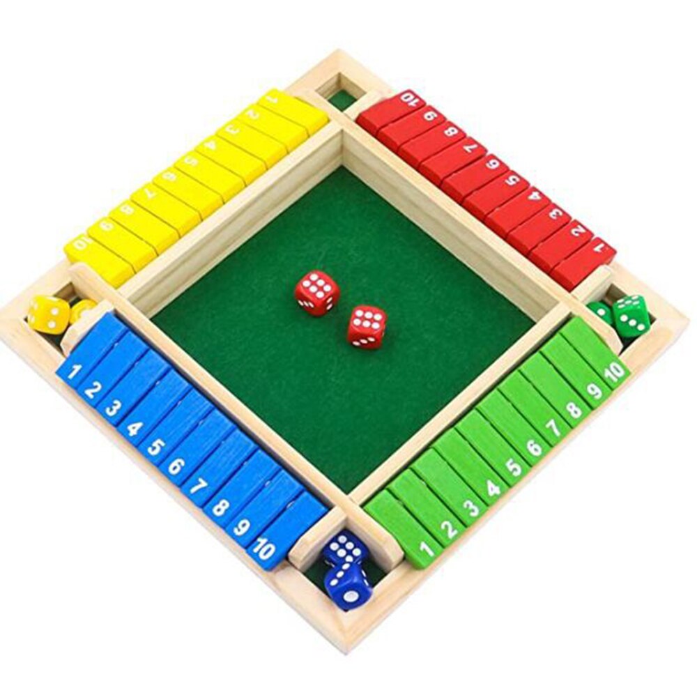 Four-person Digital Colorful Dice Shut The Box Boa... – Grandado