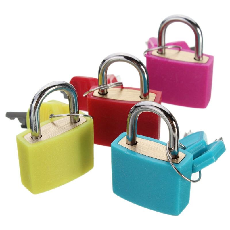 20mm Neon Colored Plastic Coated Brass Padlock Tra... – Vicedeal