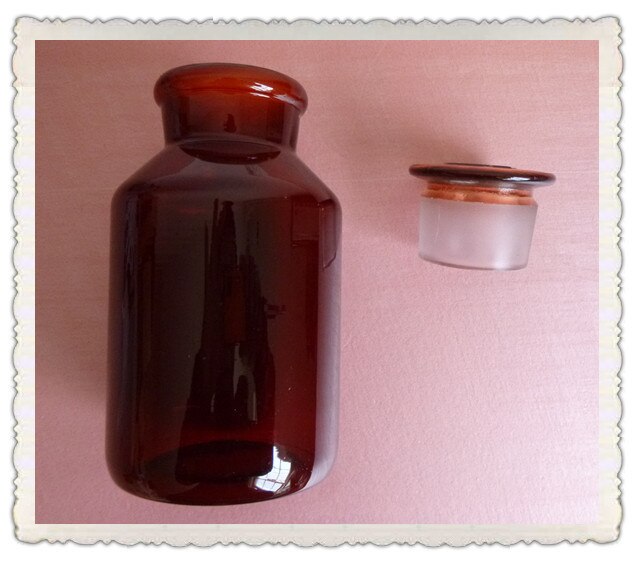 125ml Amber Glass Reagent bottle,wide mouth,Ground... – Grandado