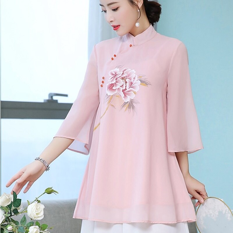 Chinese Tops Voor Vrouw Traditionele Chinese Inkt ... – Grandado