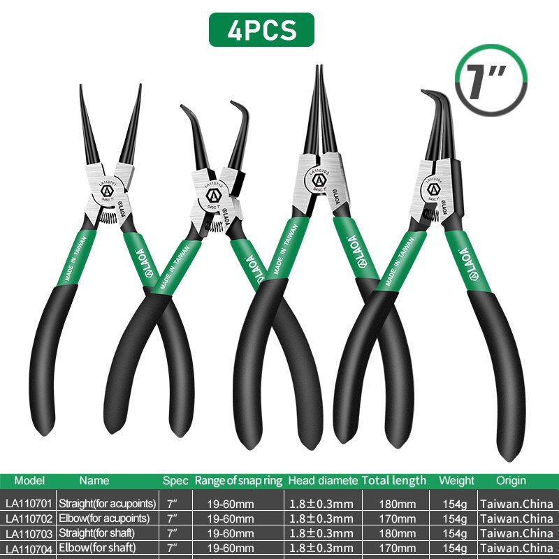 LAOA 4pcs Circlip Clamp sets Circlip Pliers Snap R... – Grandado