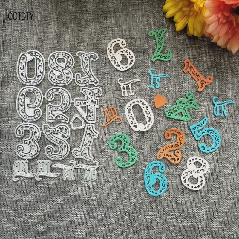 Carbon Steel Cartoon Math Numbers Cutting Die Embo... – Grandado