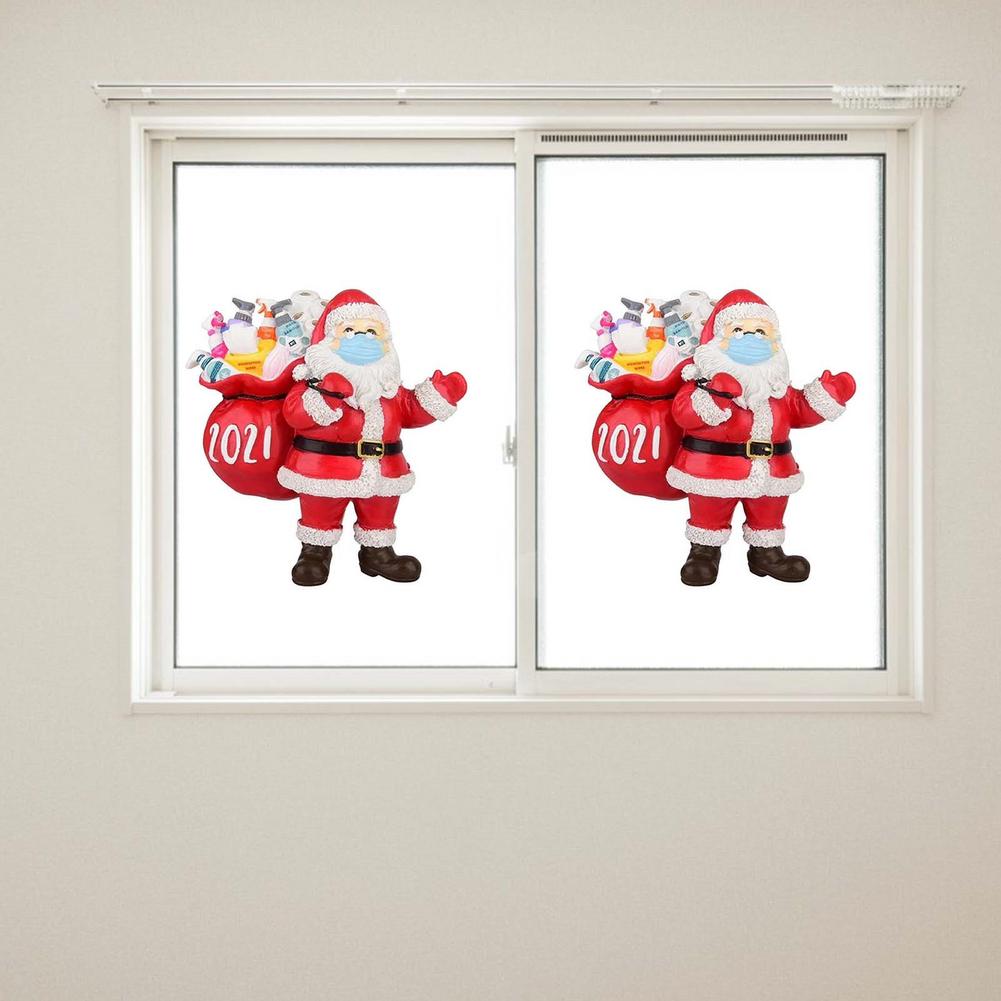 Santa Claus Wall Sticker Showcase Living Room Wind... – Grandado