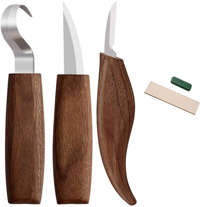 3 5pcs Woodworking Carving Set Chisel Woodworking Vicedeal