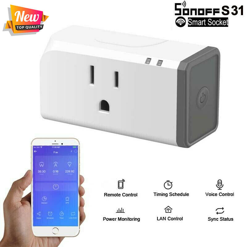 Sonoff S31 WiFi Timing Power Detection Smart Plug ... – Grandado