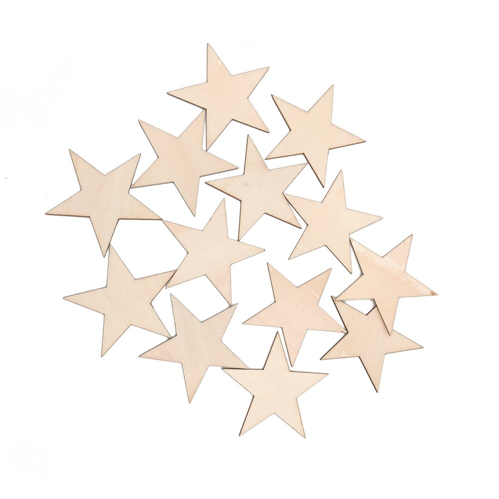 10pcs 80mm 3.14inch Big Size Wooden Star Wooden Ac... – Vicedeal