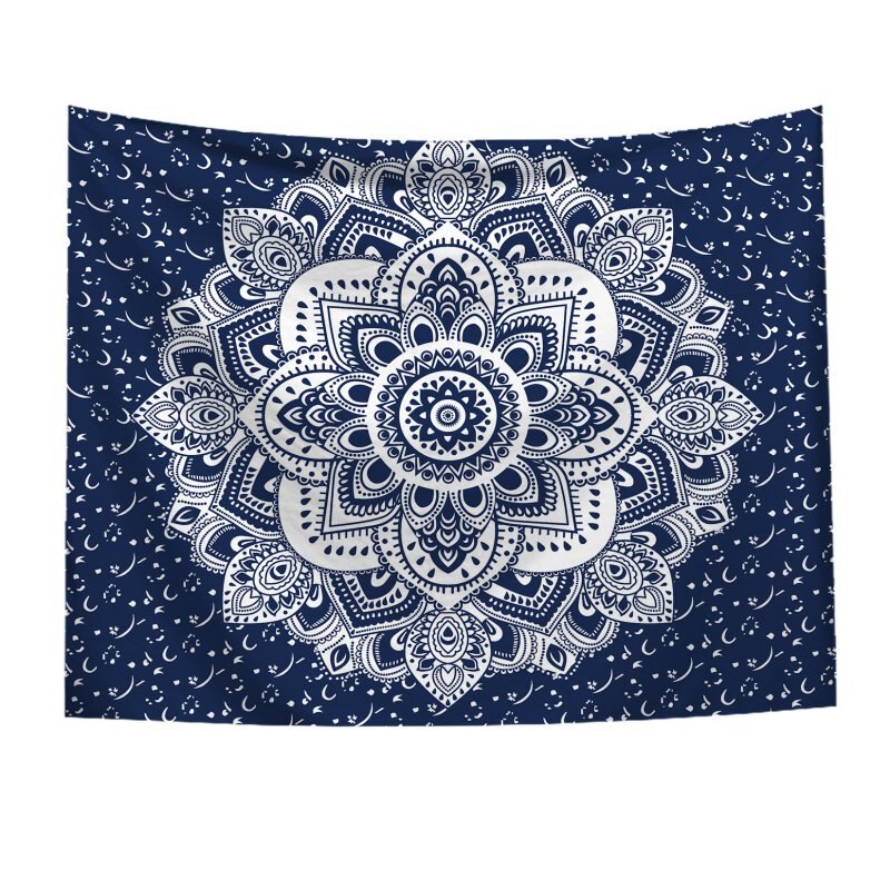 India Mandala Tapijt Muur Opknoping Decor Muur Doe... – Grandado