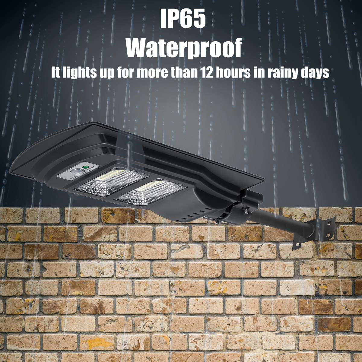 Solar Street Light 360W/240W/120W LED Black IP65 C... – Grandado