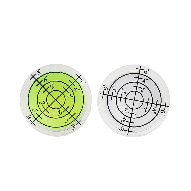 2pcs 32*12mm Round Bubble Level White Green Bullse... – Vicedeal