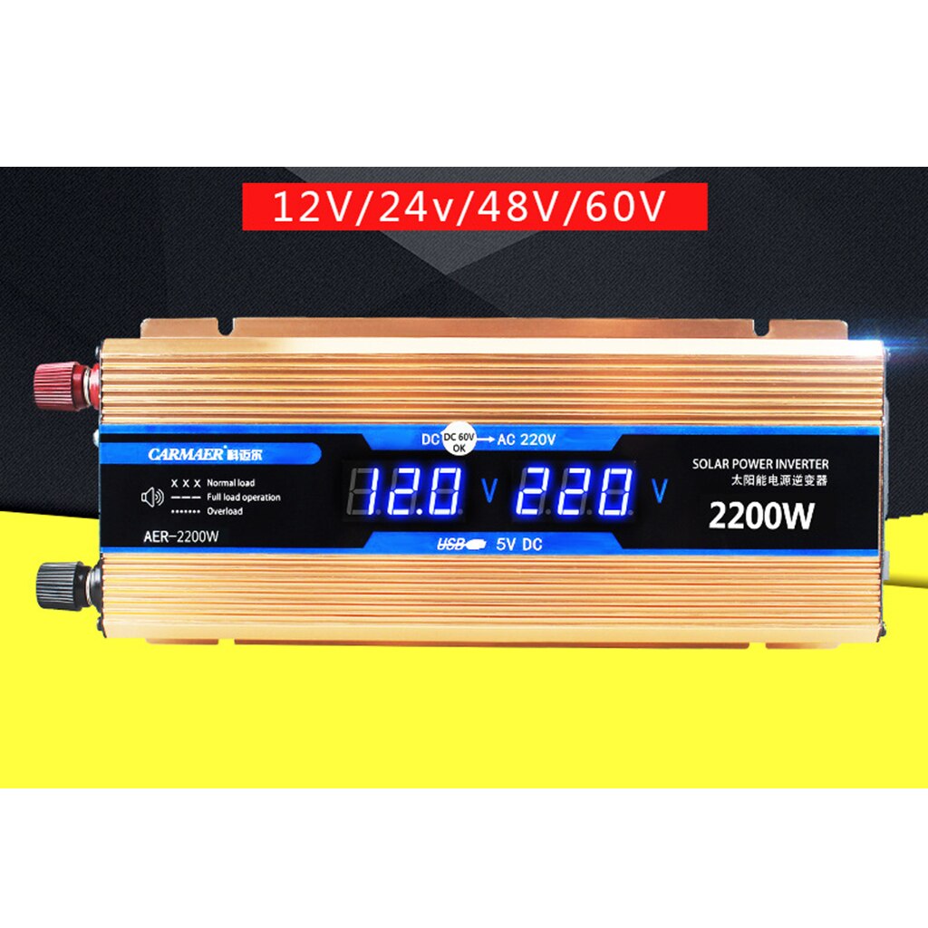 Dc 12V24V48V Naar Ac 220V Zuivere Sinus Auto Omvor... – Vicedeal