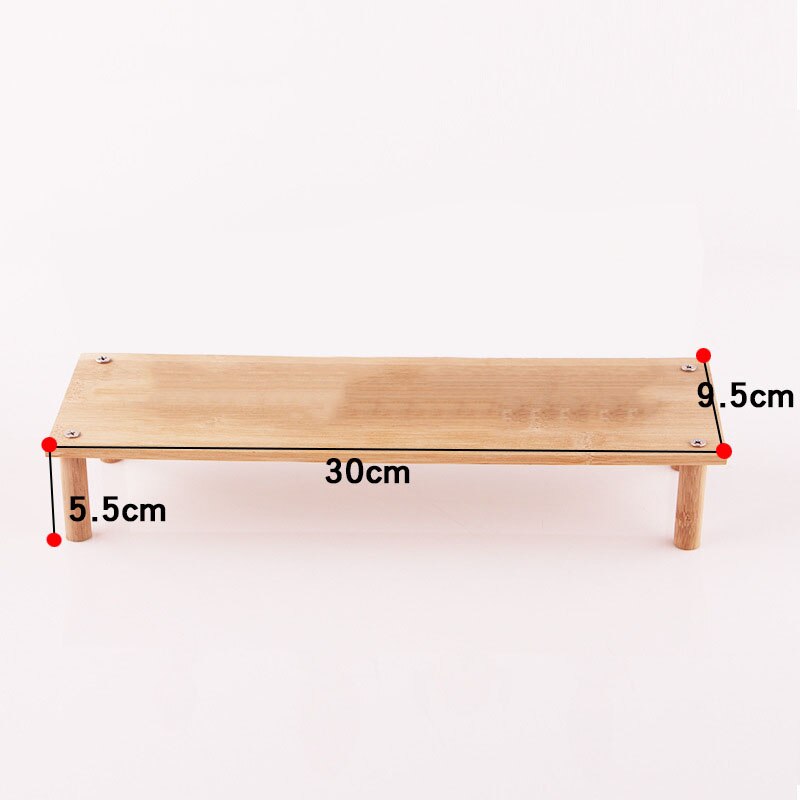Model Display Rack Bamboo Trapezoidal Small Shelf ... – Grandado