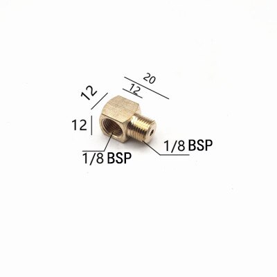 M6 M8 M10 1/8" BSP Male To Female Thread Brass Elb... – Vicedeal