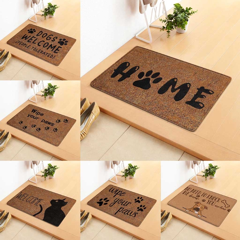 Animal Footprint Doormat Ultra Absorbent Floor Mat... – Grandado