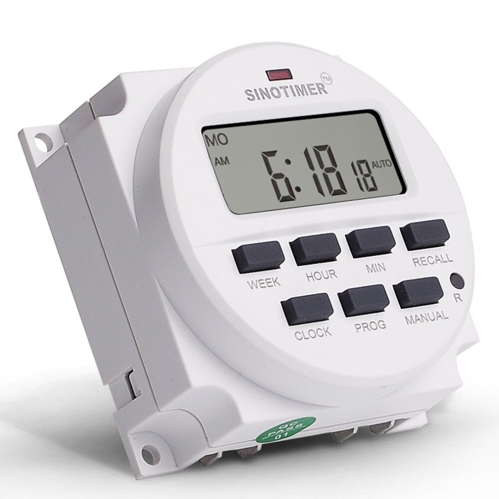 SINOTIMER AC 220V Weekly 7 Days Programmable Digit... – Grandado