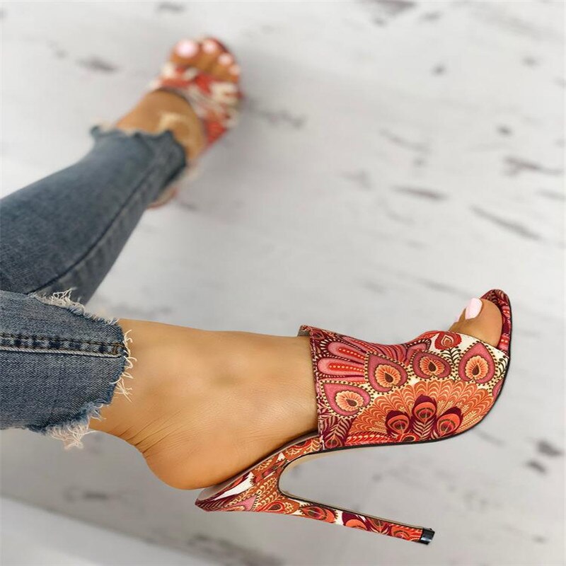 Women Shoes High Pumps High Thin Heels Sexy Peep T... – Grandado