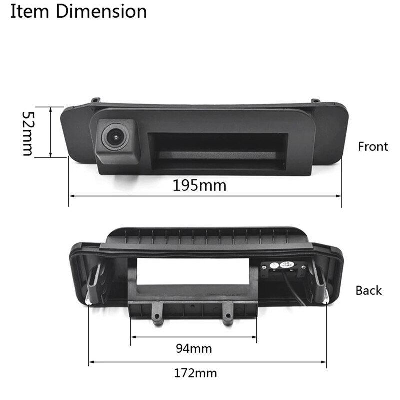 Car Trunk Handle Waterproof Rear View Camera 170 D... – Vicedeal
