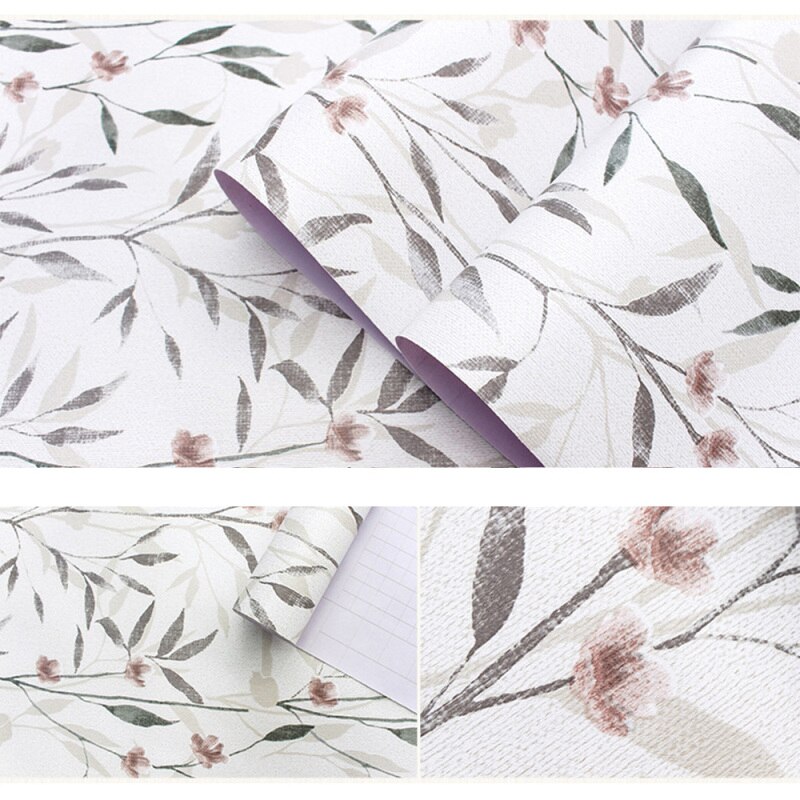 Small Floral PVC Self-Adhesive Wallpaper DIY Home ... – Grandado