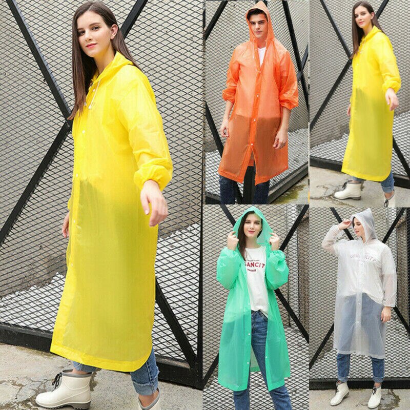 Clear See Through Raincoat Transparent Waterproof ... – Vicedeal