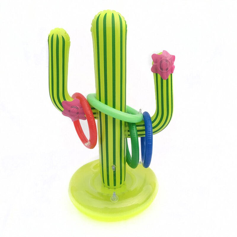 Cactus Swimming Pool Ring Toss Games Inflatable Po... – Grandado