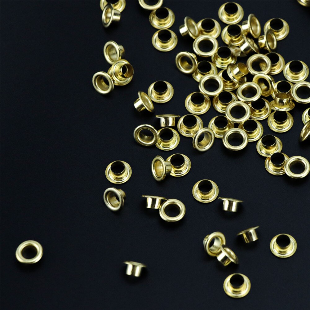 100PCs Gold Color Metal Eyelets DIY Scrapbooking E... – Grandado