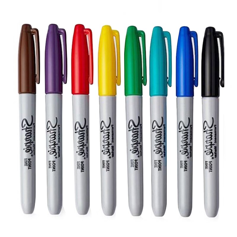 8/12/24 pcs Set Sanford Sharpie Oil Marker Pens Co... – Grandado