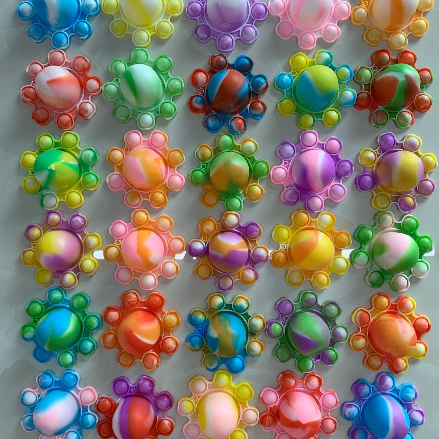 1/4 Random Octopus Press Toy Keychain Mini Silicon... – Grandado