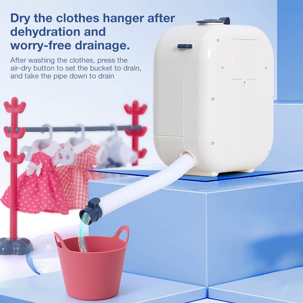 Mini Electric Washing Machine Toy Playset Pretend ... – Grandado