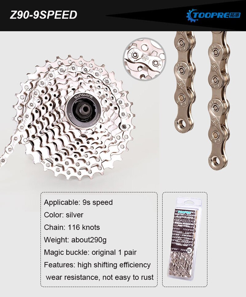 Mountain Bike Chain 6 7 8 9 10 11 12 Speed MTB Bik... – Grandado