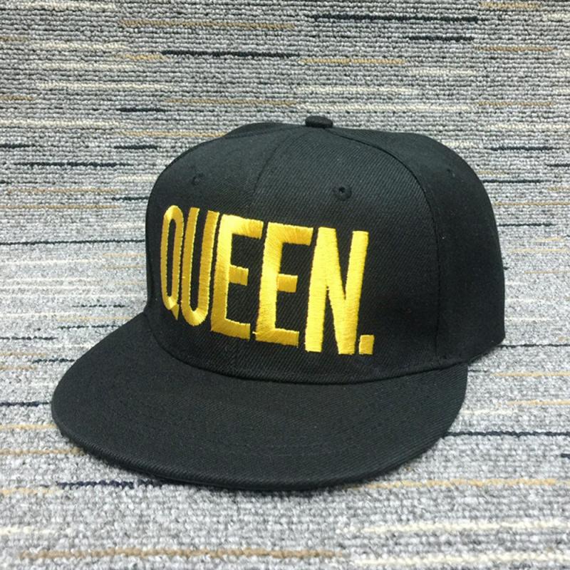 KING QUEEN Embroidery Snapback Hat Acrylic Men Wom... – Vicedeal