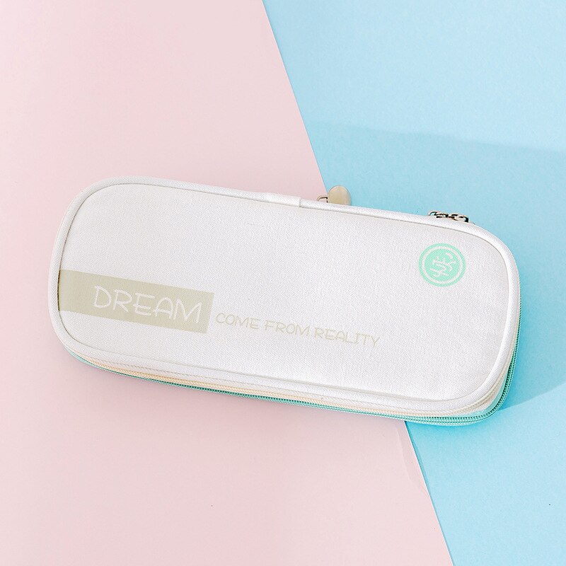 Canvas large capacity writing case student pen bag... – Vicedeal