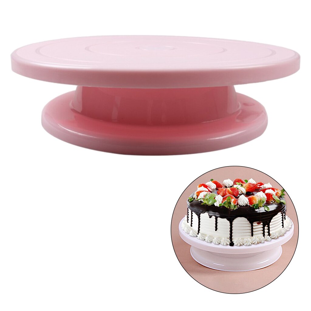 11" Rotating Cake Turntable White Cake Stand ... – Grandado