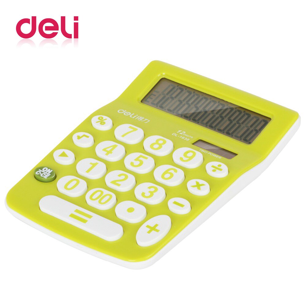 Deli 12 Digits Large Screen Solar Office Commercia... – Grandado