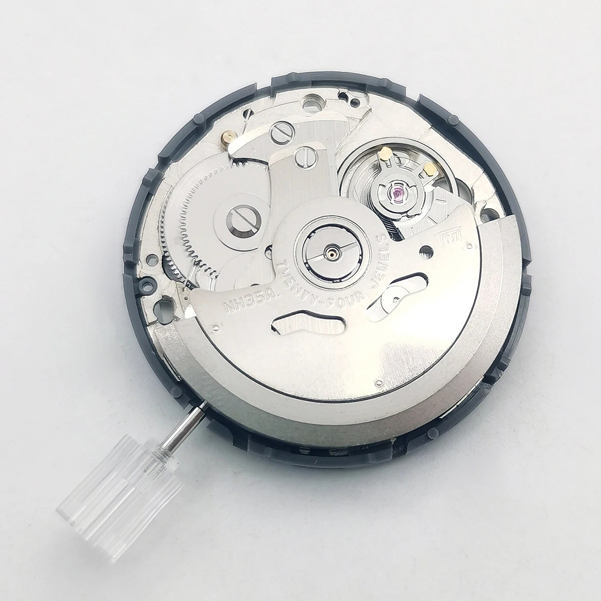 Japanese NH35A mechanical movement 3 o'clock white... – Grandado