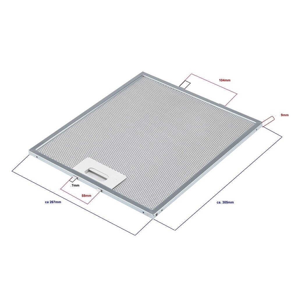 305X267X9Mm Ranger Hood Mesh Filter Voor Aeg Air F... – Vicedeal