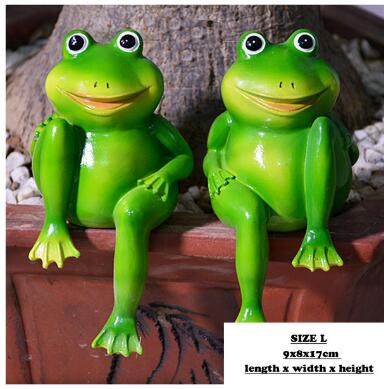 Sitting Frogs Statue Outdoor Garden Store Decorati... – Grandado