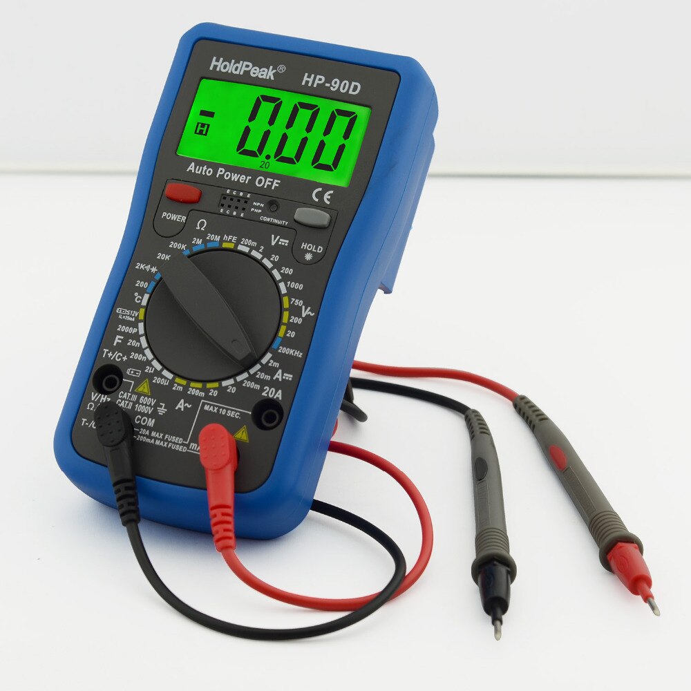 Multimetro Digitale HoldPeak HP-90D 1000V Digital-... – Vicedeal
