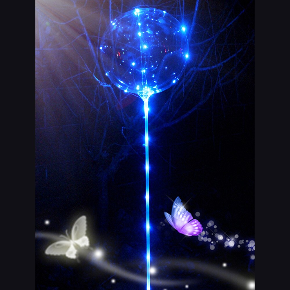 Reusable Luminous Led Balloon Transparent Round Bu... – Grandado