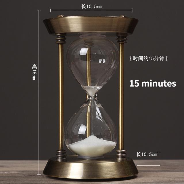 Retro Metal Hourglass Sand Timer Metal Hourglass S... – Grandado