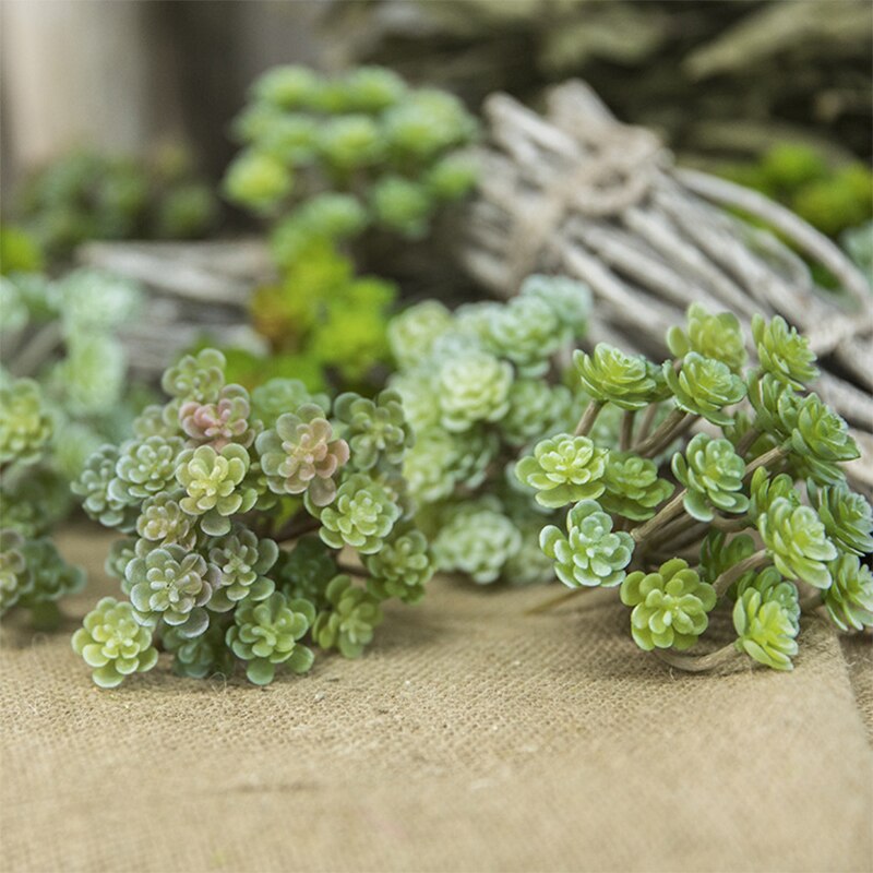 Mini Artificial Succulent Plants Bonsai Garden DIY... – Grandado