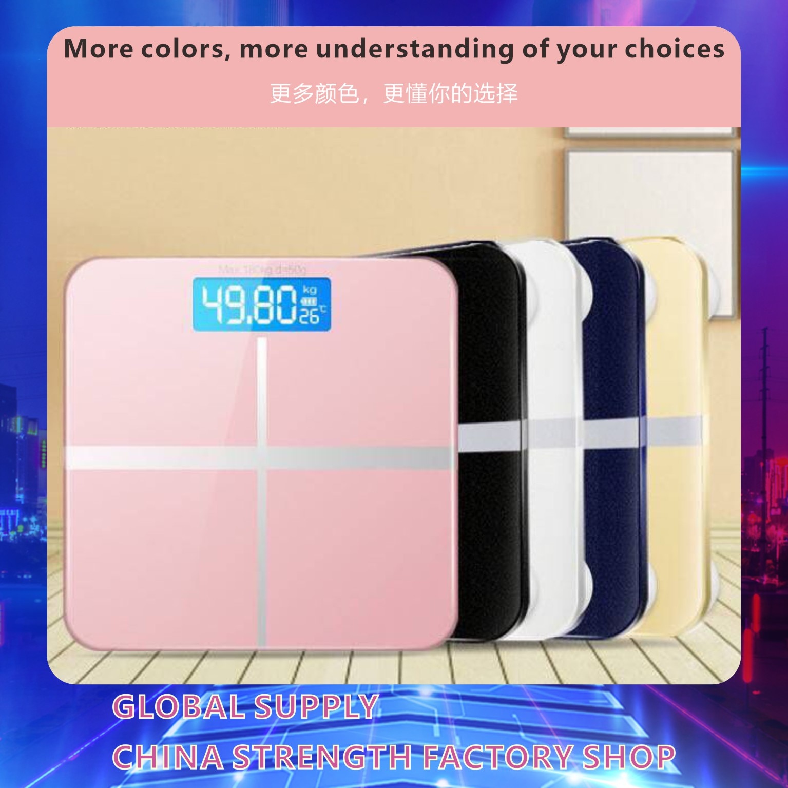 Body Fat Scale Smart Electronic Scales LED Digita... – Grandado