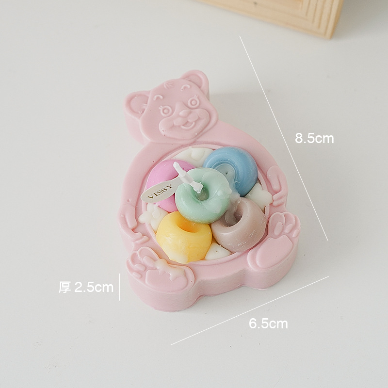 Ins Style Birthday Box Bear Scented Candle Soy Wax... – Vicedeal